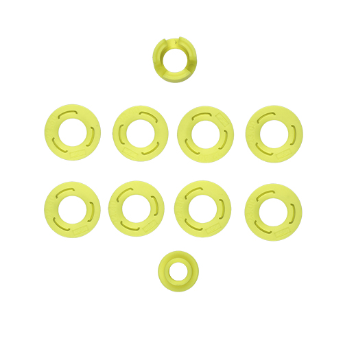 RC28R FT Sidewall Flange Set, Yellow | Associated Electrics