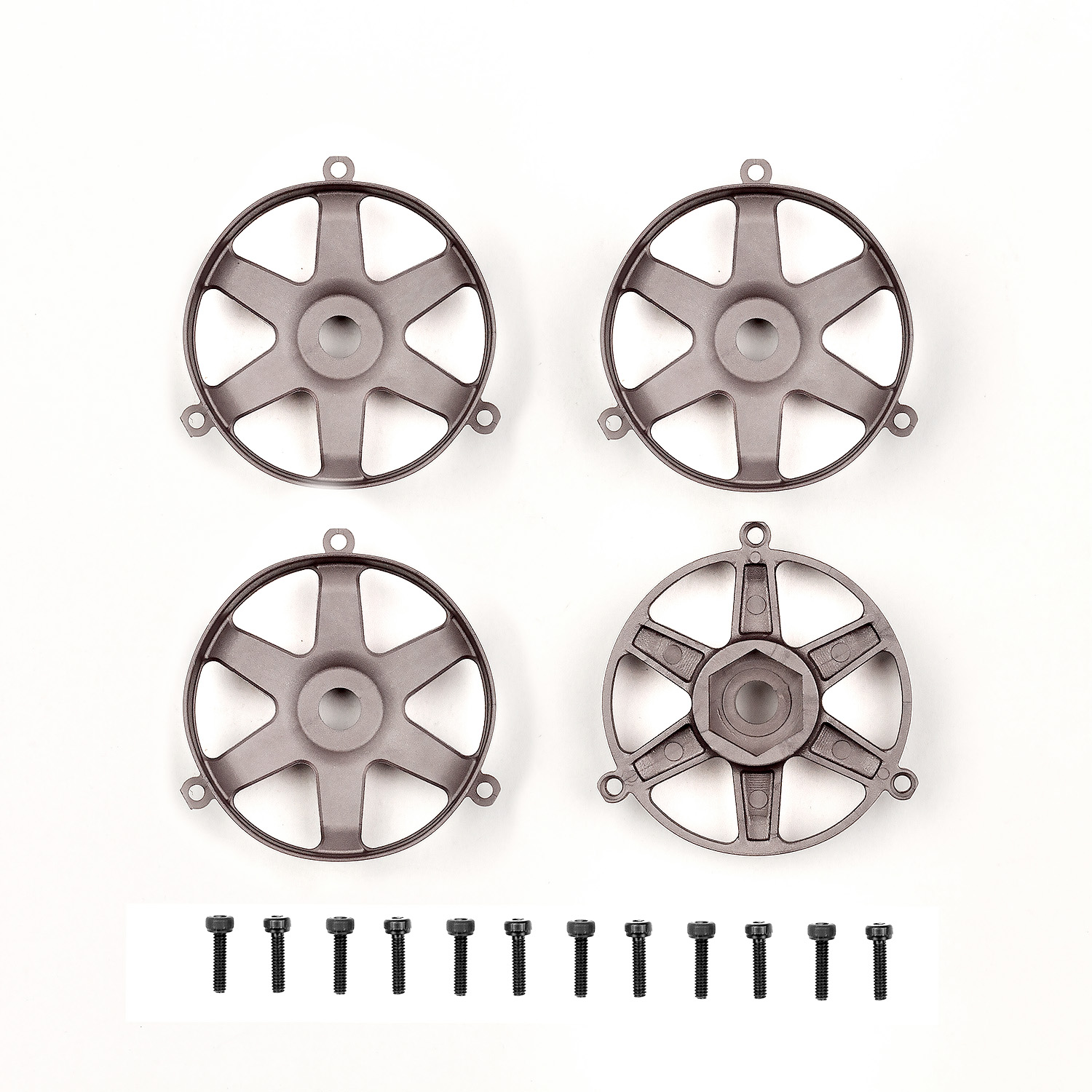 DC10 FT Adjustable Wheel Face Plates, bronze color | Associated Electrics